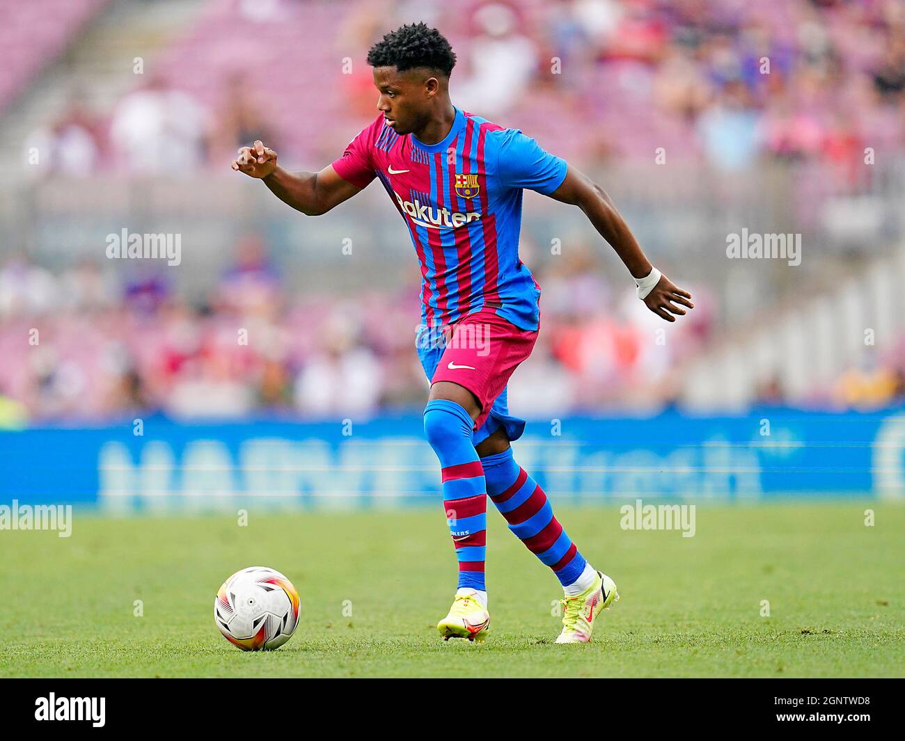 Ansu Fati of FC Barcelona during the La Liga match between FC Barcelona ...