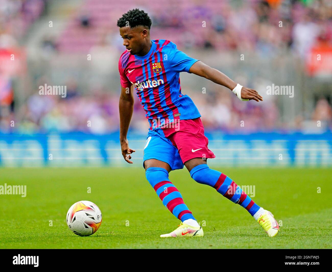 Ansu Fati of FC Barcelona during the La Liga match between FC Barcelona ...