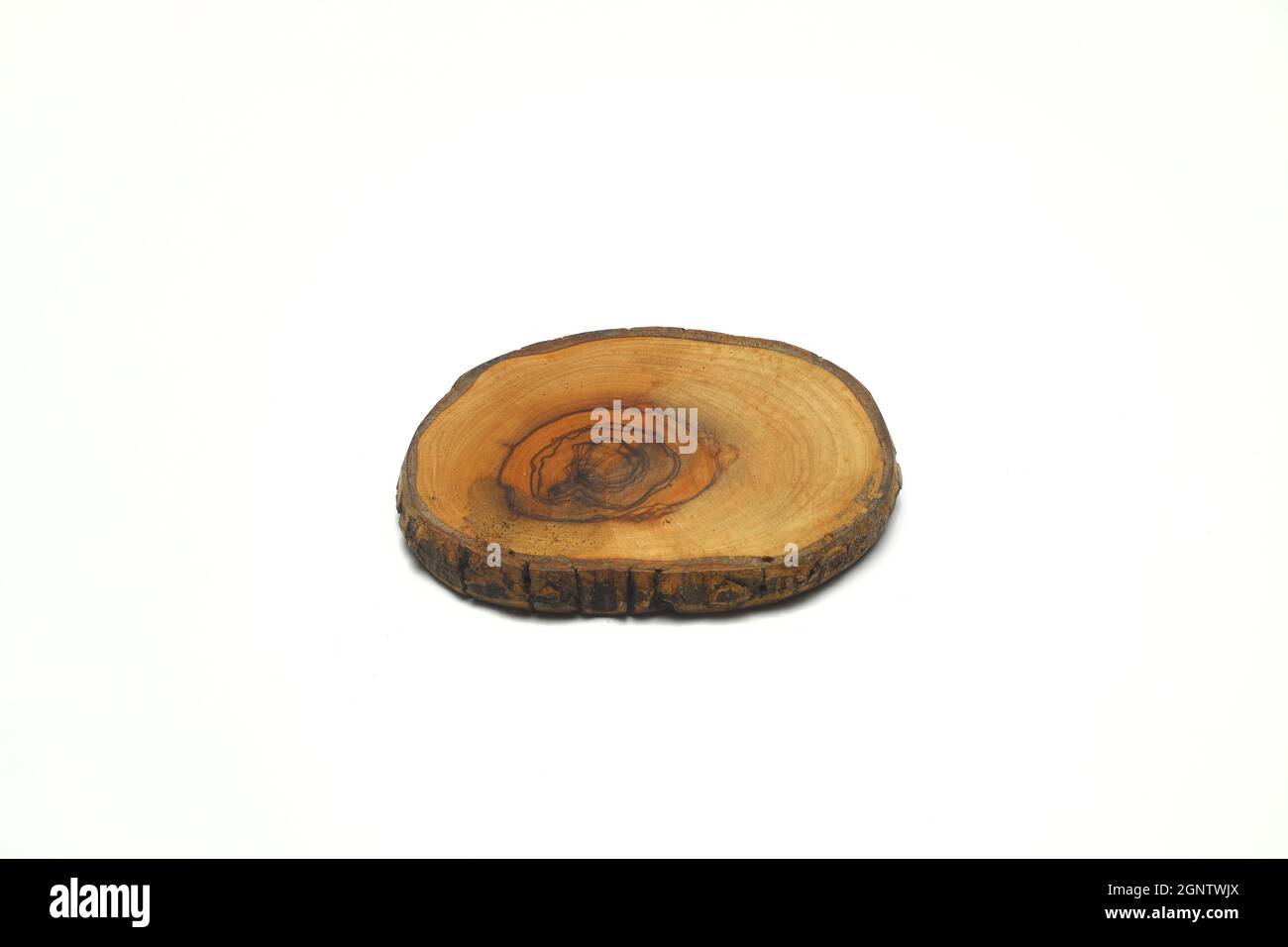 Rings on wooden log cross section wooden background. Natural wood ...