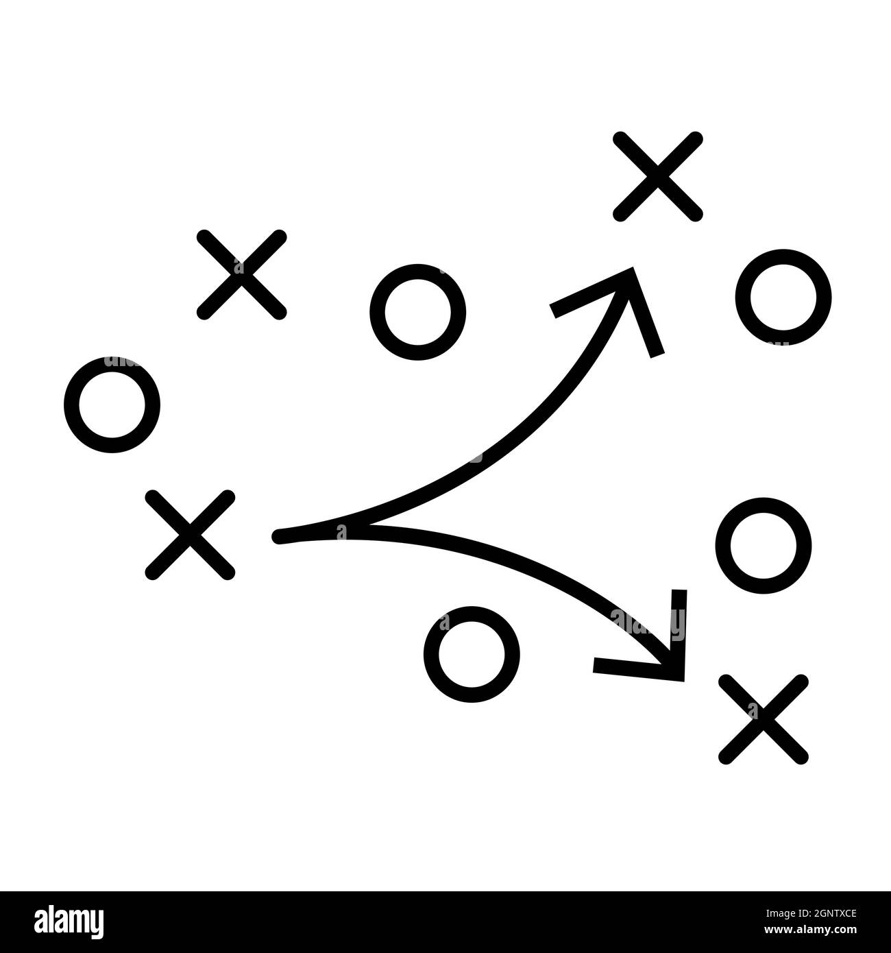 Soccer field strategy game tactic football vector board game plan ...