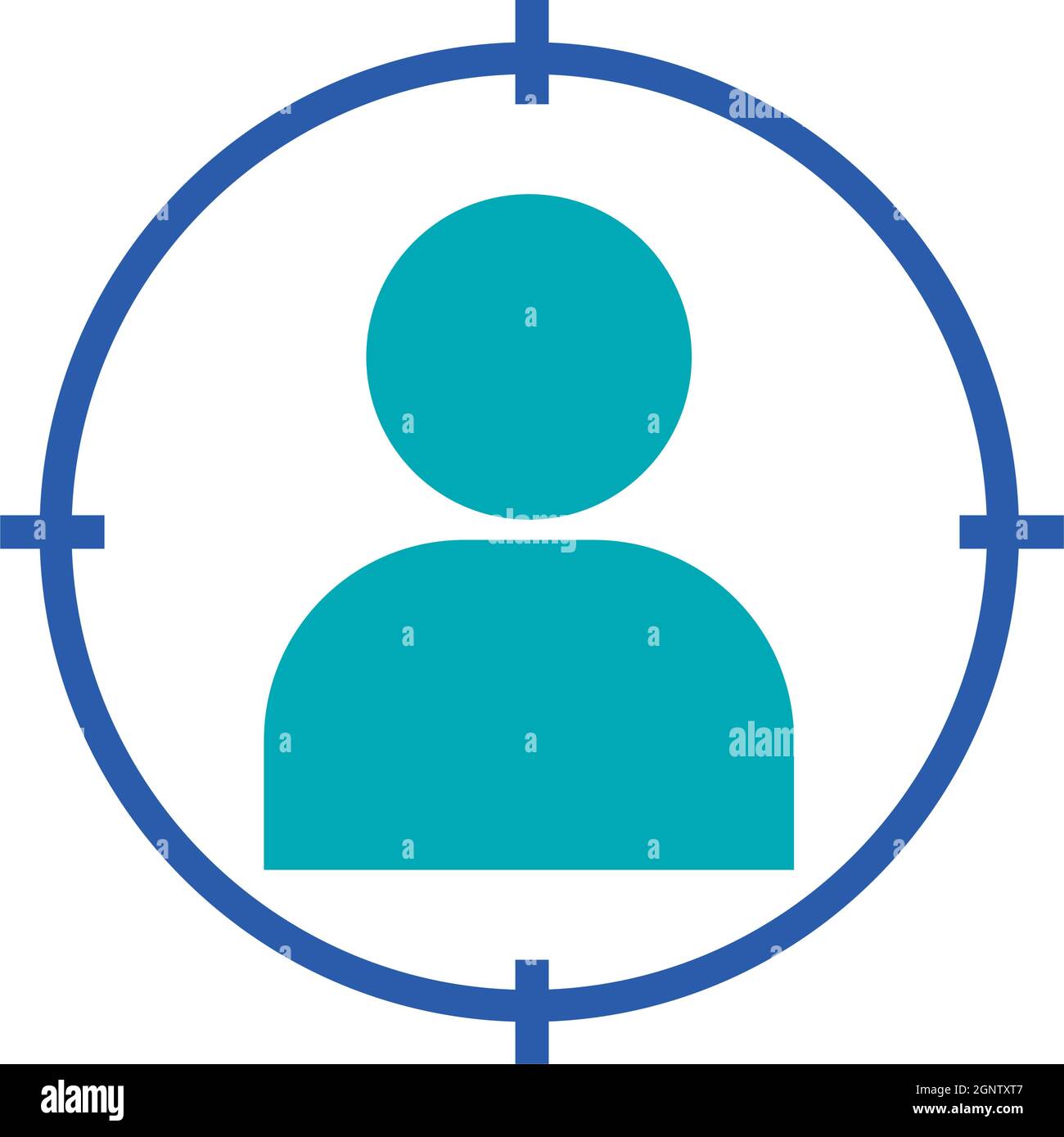 avatar target icon on white background Stock Vector Image & Art - Alamy