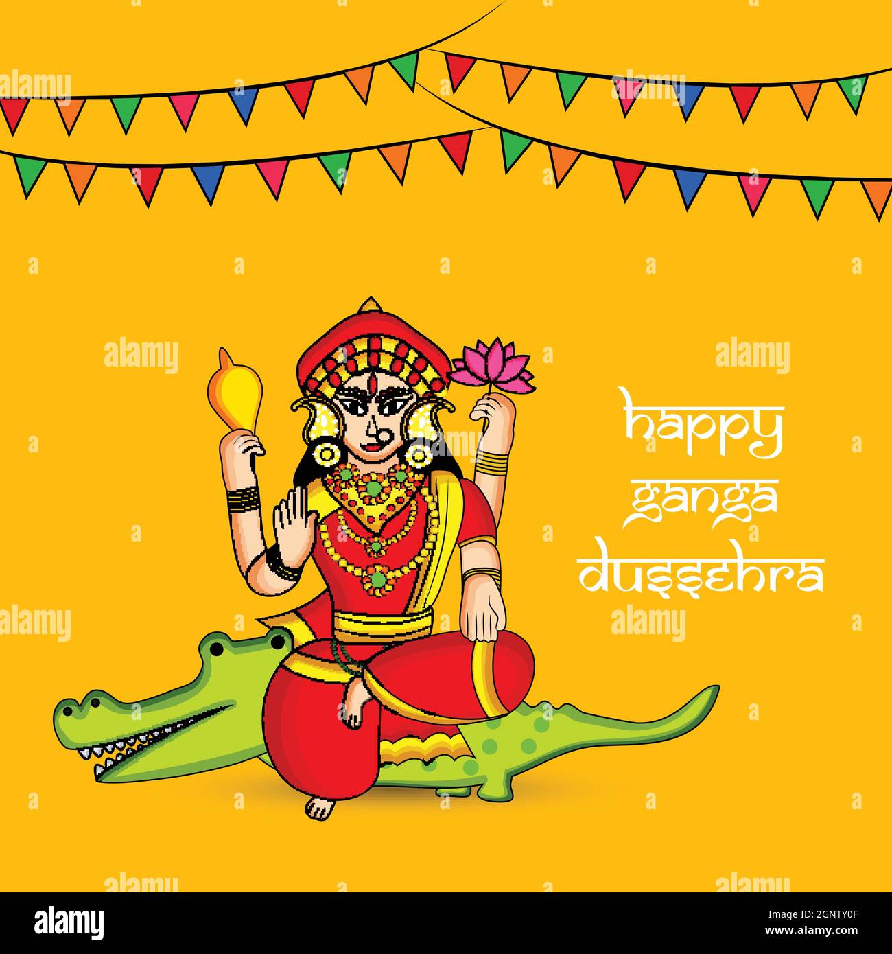 Ganga hindú Stock Vector Images - Alamy