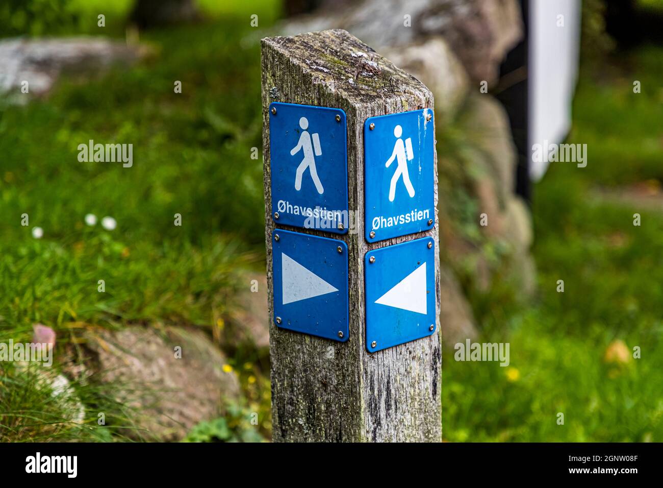 Sign to Archipelago path Øhavsstien from Svendborg to Langeland ...