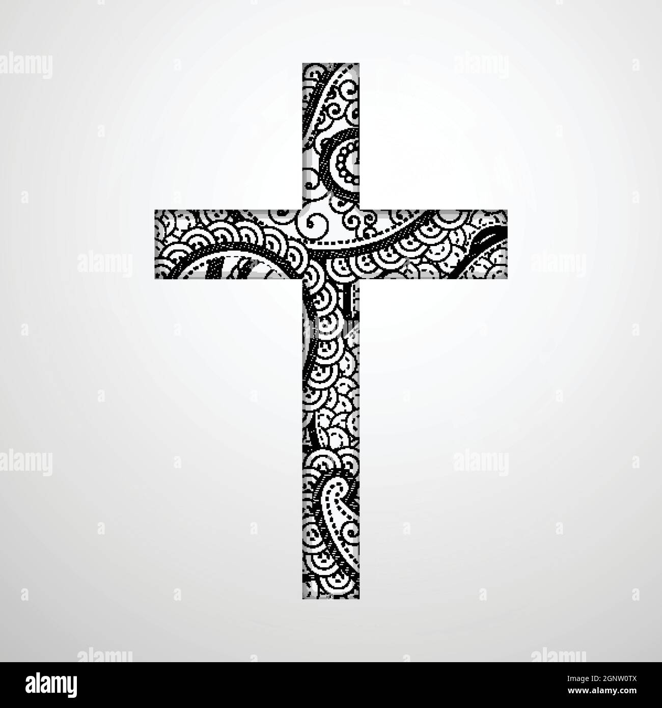 Easter holiday greetings background Black and White Stock Photos ...