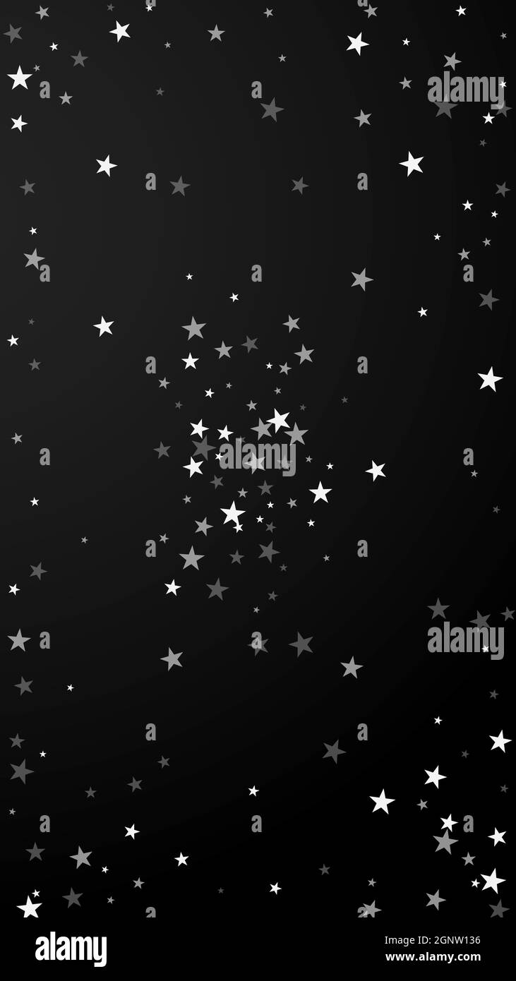 Random falling stars Christmas background. Subtle flying snow flakes ...