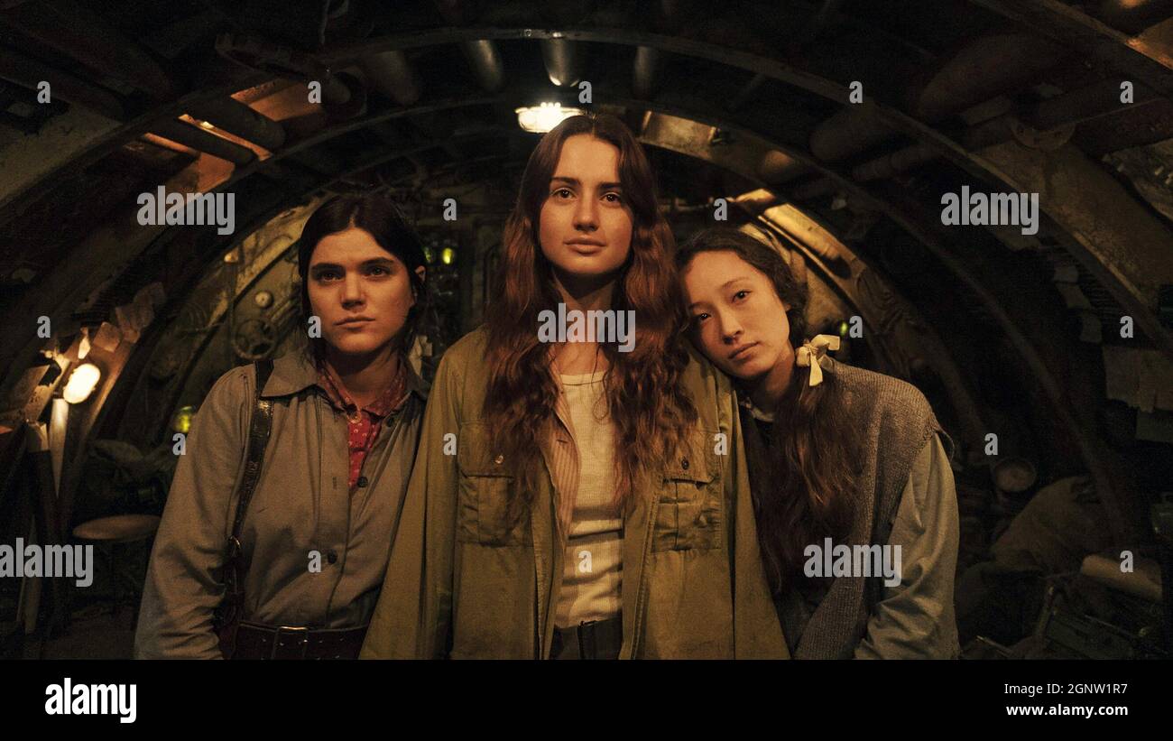 MAYDAY, from left: Soko, Grace Van Patten, Havana Rose Liu, 2021. ph ...