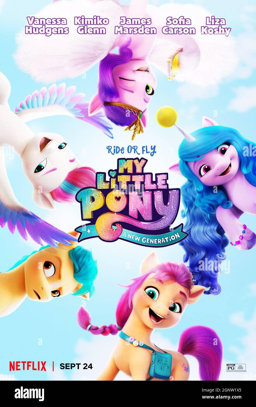 MY LITTLE PONY: A NEW GENERATION, US poster, clockwise from top: Pipp ...