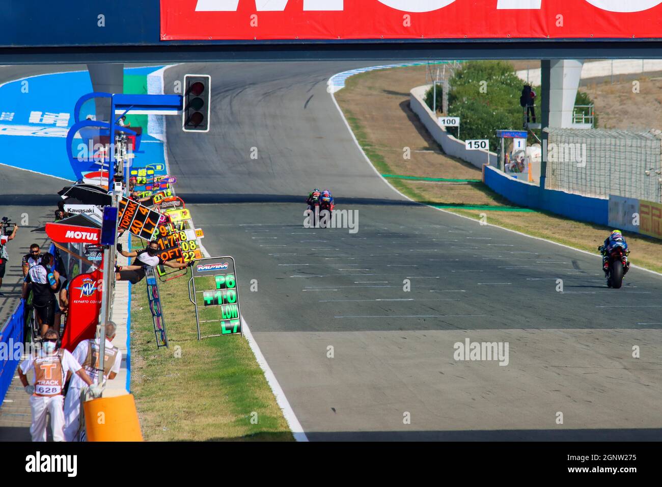 WSBK 2021 Superbike, some of the outstanding drivers of the category on race Stock Photo - Alamy