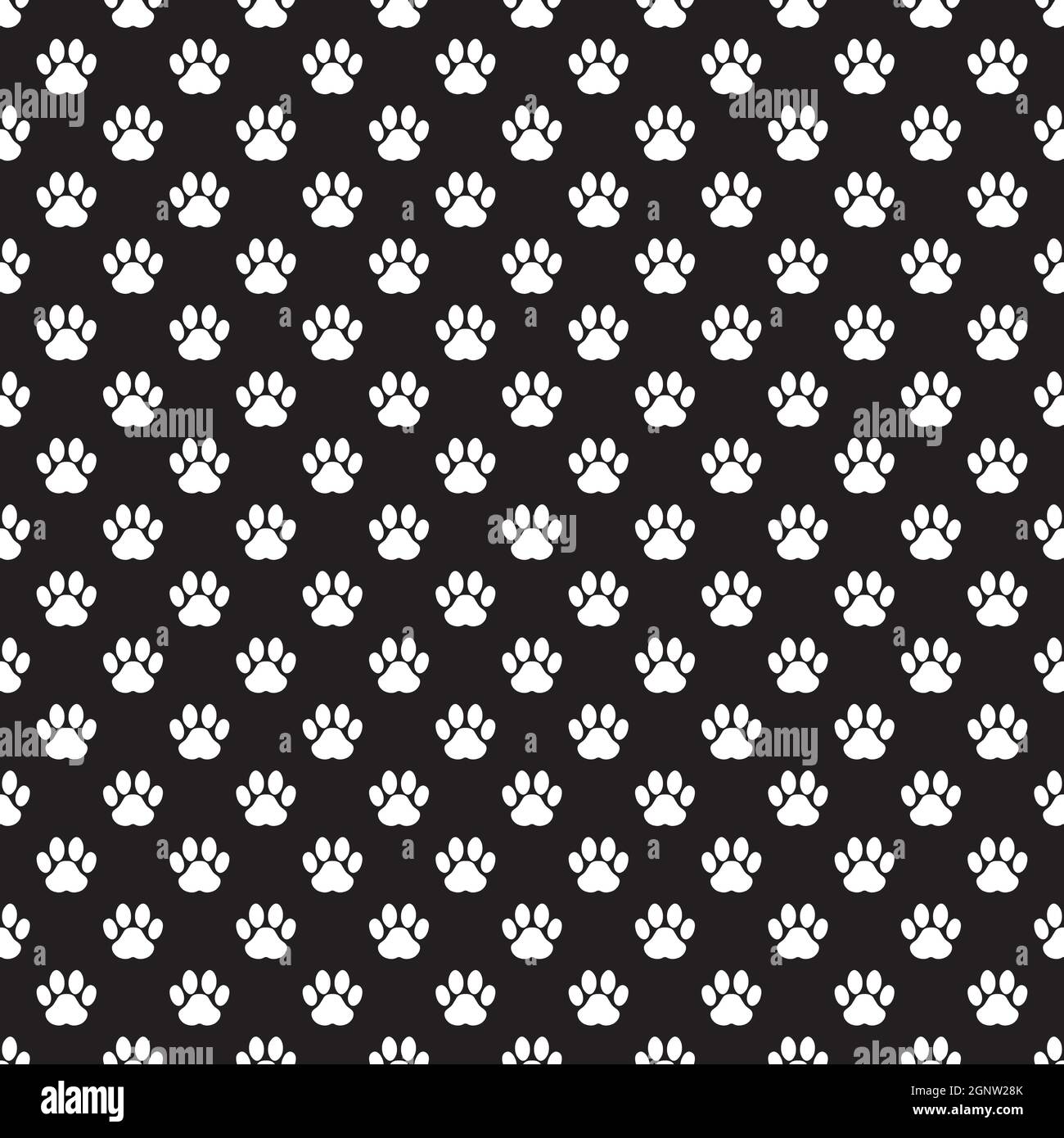 Seamless dog paw pattern background texture Stock Vector Image & Art ...
