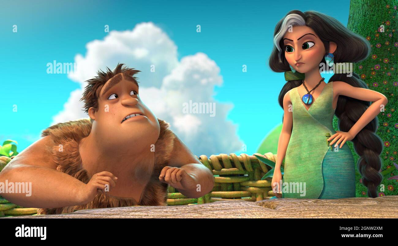 THE CROODS: FAMILY TREE, from left: Thunk Crood (voice: A.J. LoCascio ...