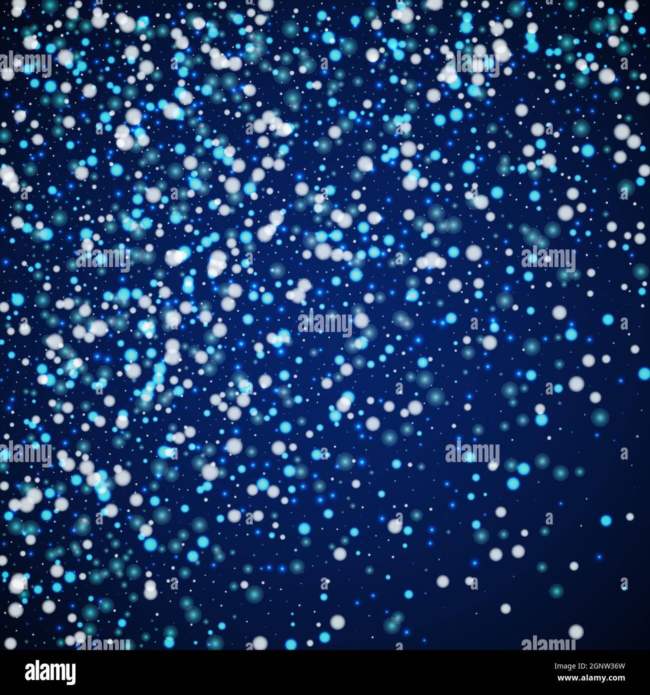 Beautiful falling snow Christmas background. Subtle flying snow flakes ...
