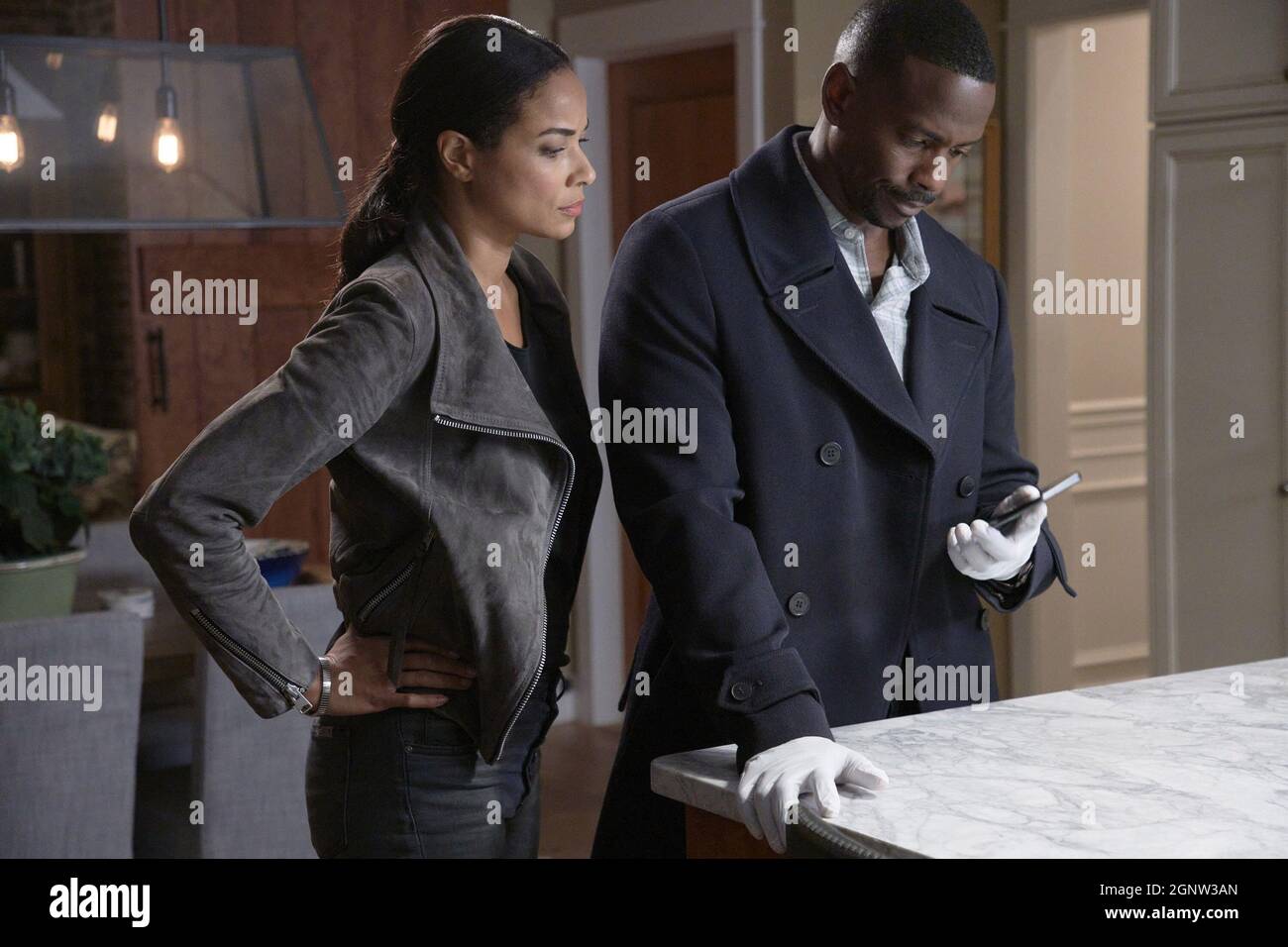 REDEMPTION IN CHERRY SPRINGS, from left: Rochelle Aytes, Keith Robinson ...
