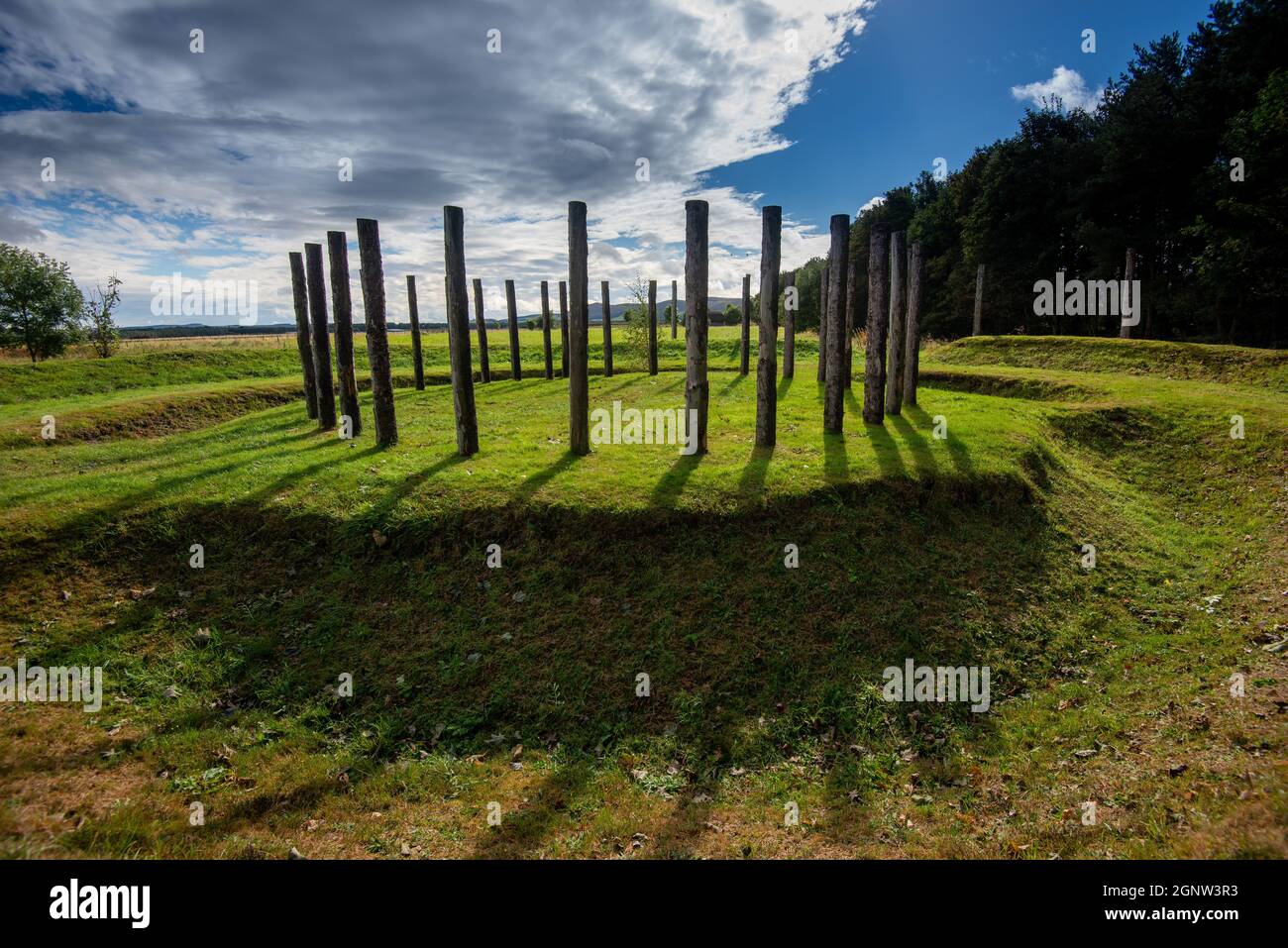 Maelmin Henge is modern interpretation and reconstruction of a wooden ...