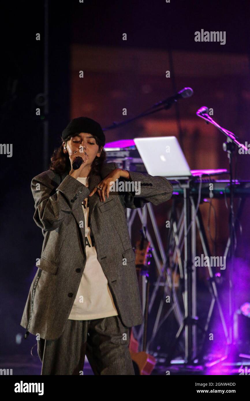Rome, Italy. 27th Sep, 2021. Arianna Del Ghiaccio aka Ariete, Italian ...
