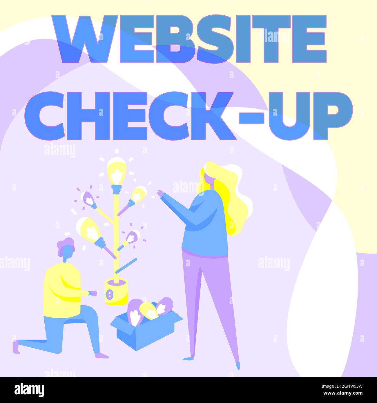 Conceptual display Website Check Up. Word for an examination of a ...