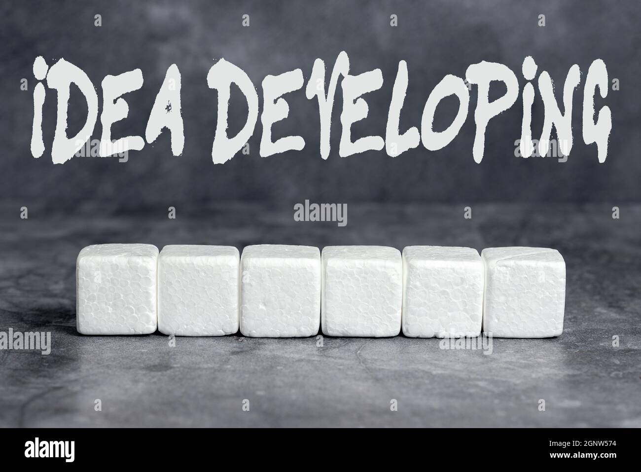 Writing displaying text Idea Developing. Business showcase innovating ...