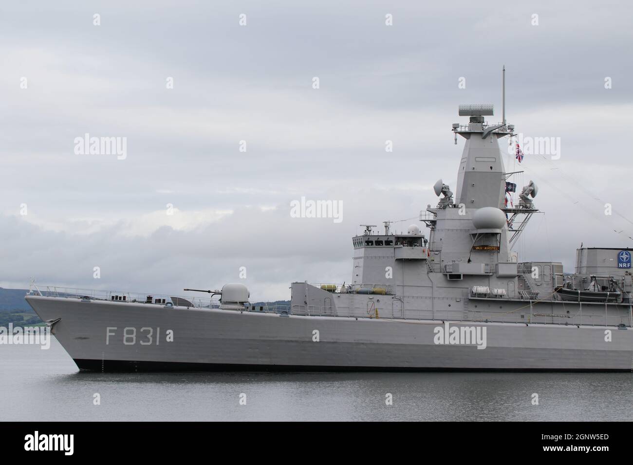 HNLMS Van Amstel (F831), a Karel Doorman-class (or M-class) frigate ...
