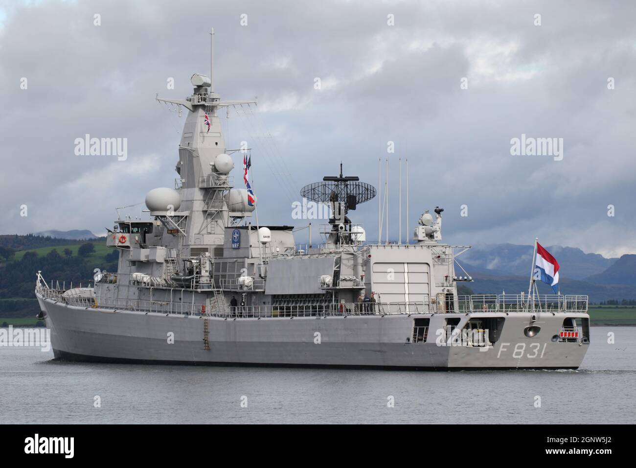 HNLMS Van Amstel (F831), a Karel Doorman-class (or M-class) frigate ...