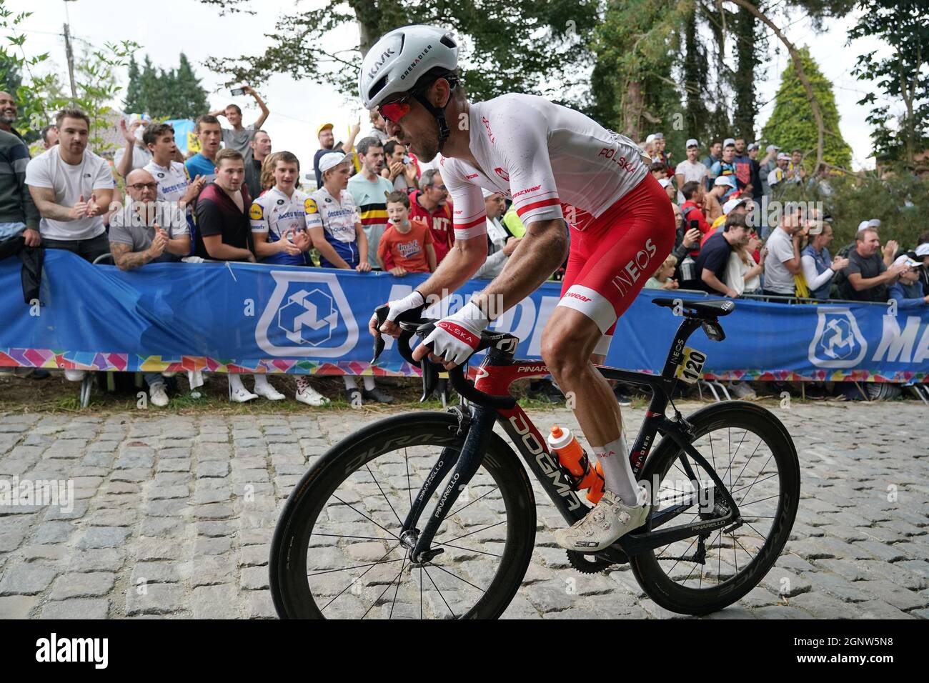 Michal Golas (POL) in the elite men road race of the UCI World Championships Road Cycling ...