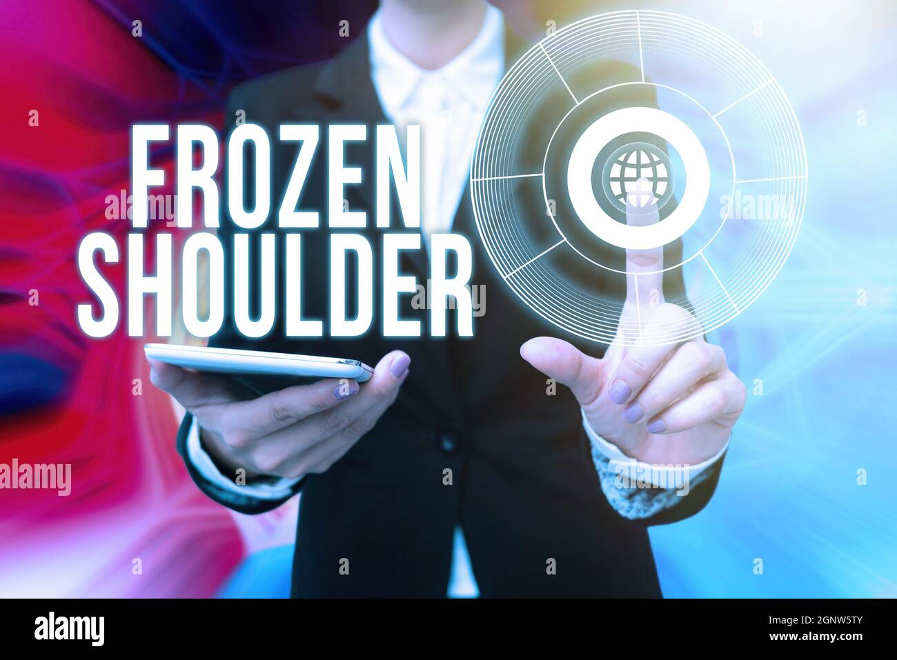 Handwriting text Frozen Shoulder. Conceptual photo characterized by ...