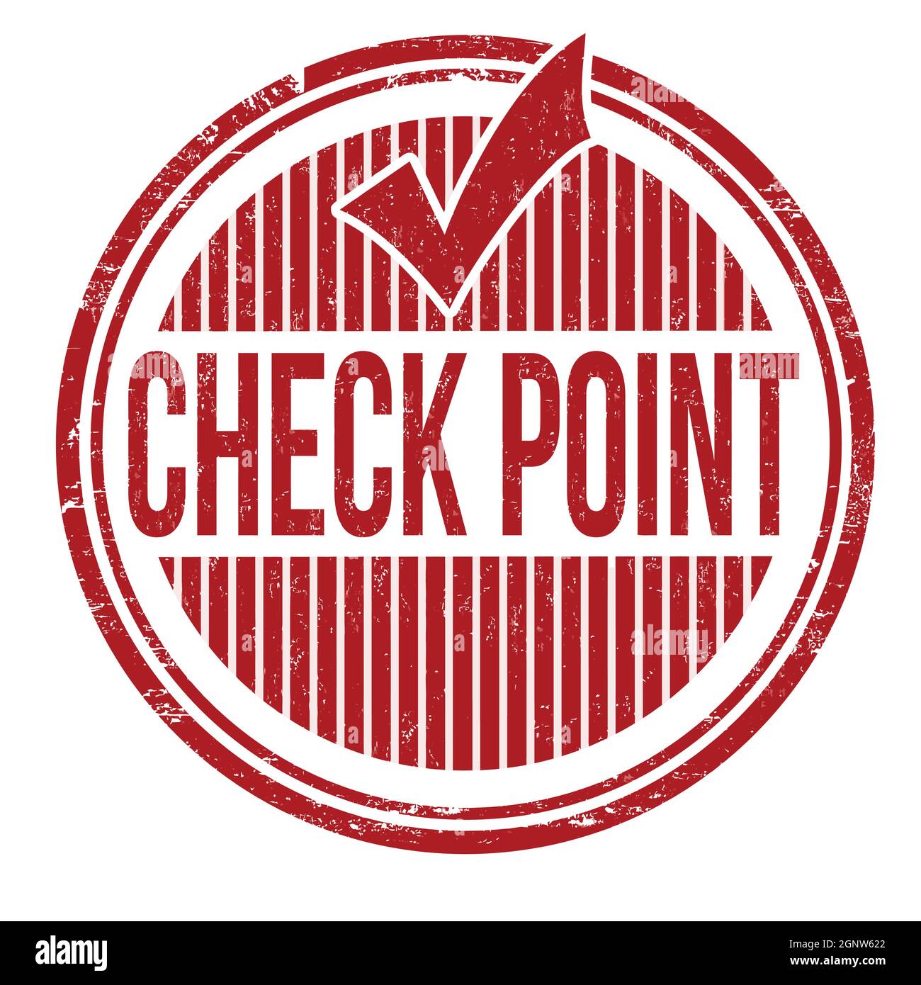 Check point grunge rubber stamp on white background, vector ...