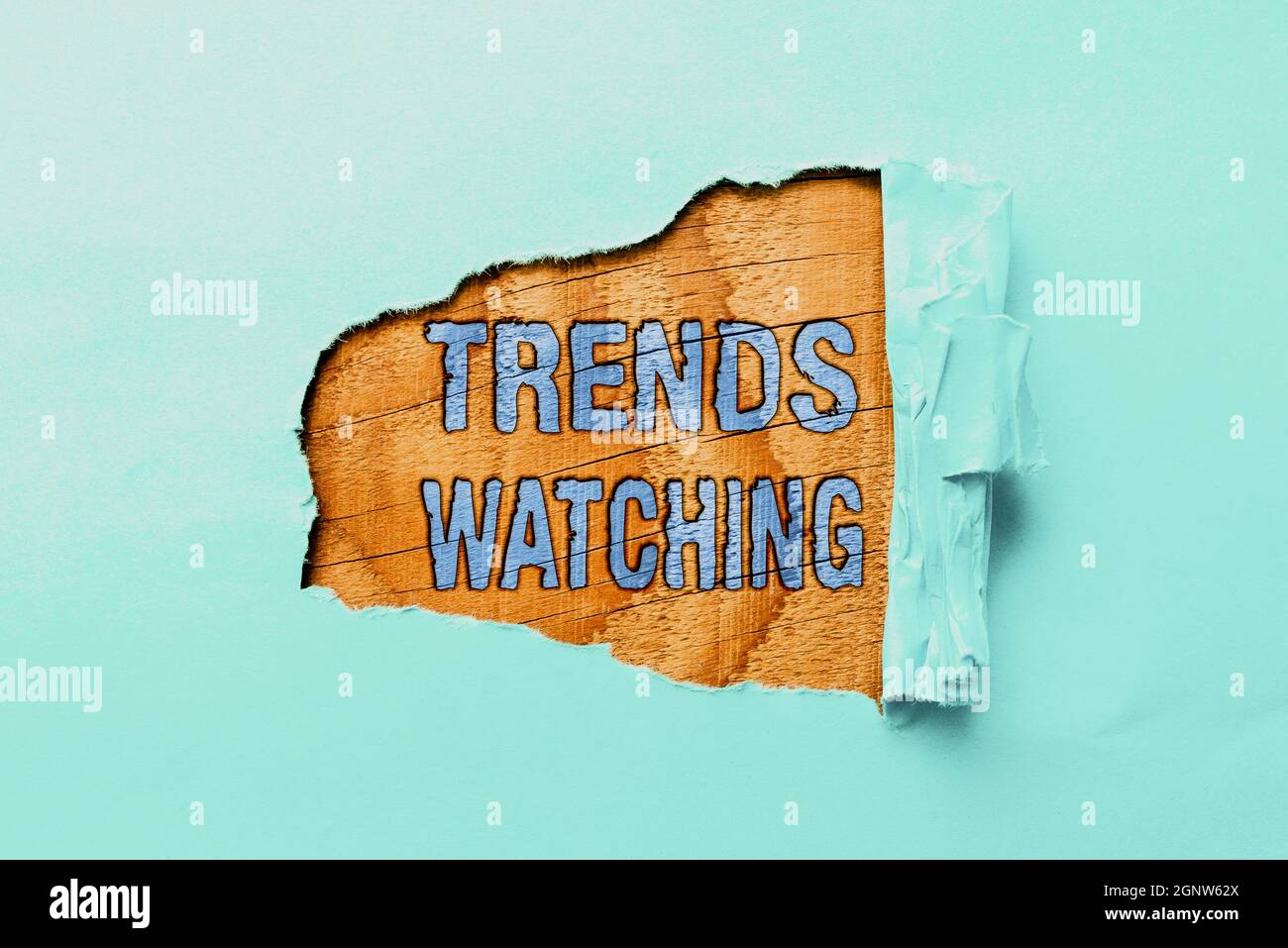 Sign displaying Trends Watching. Business concept change or development ...