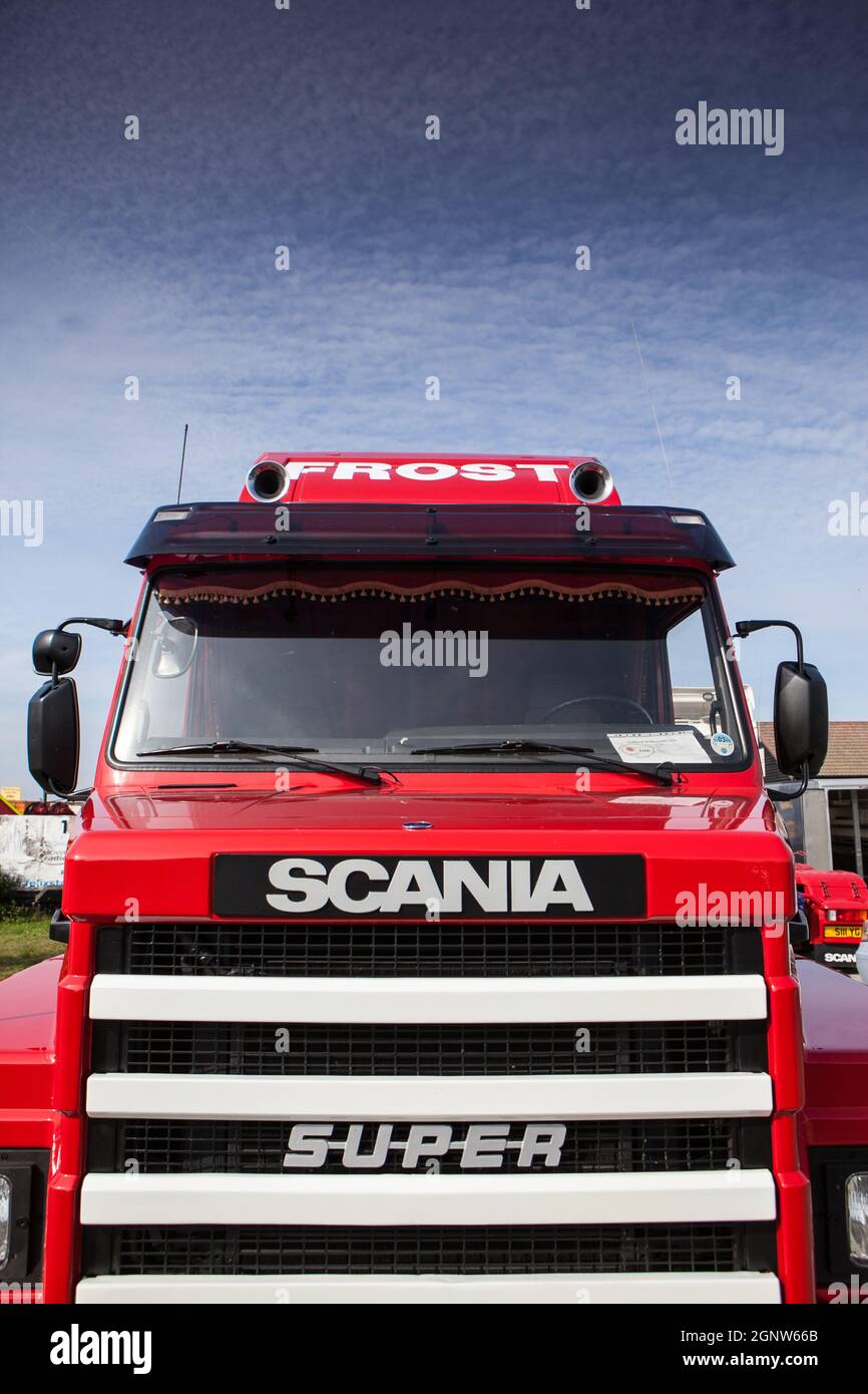 Griffin gathering, Ipswich 2014 Scania, vintage HGV trucks Stock Photo ...