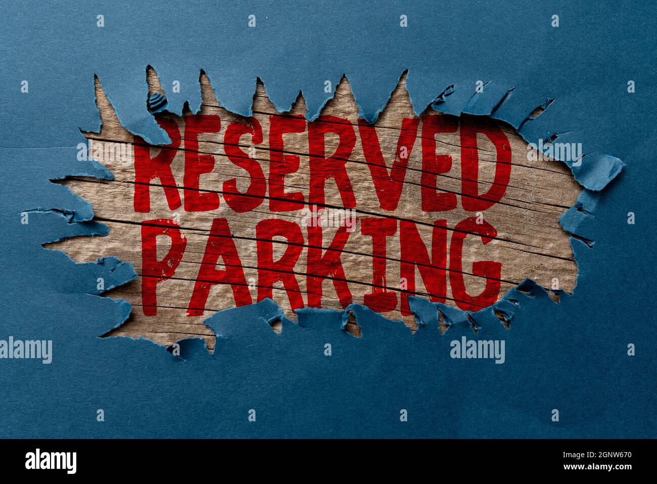 Hand writing sign Reserved Parking. Business approach parking spaces ...