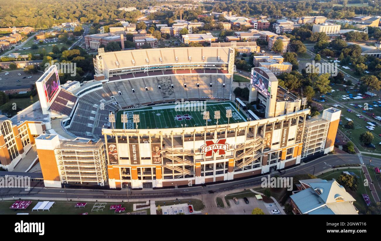Starkville, MS - September 24, 2021: Davis Wade Stadium, home of the ...