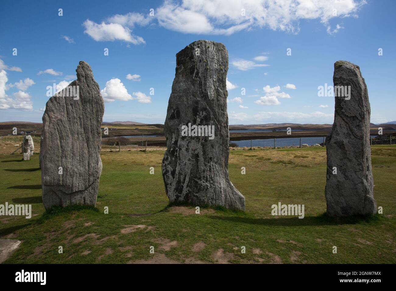 Lewis Scotland. Stone circle on the island of Lewis outer Hebrides ...