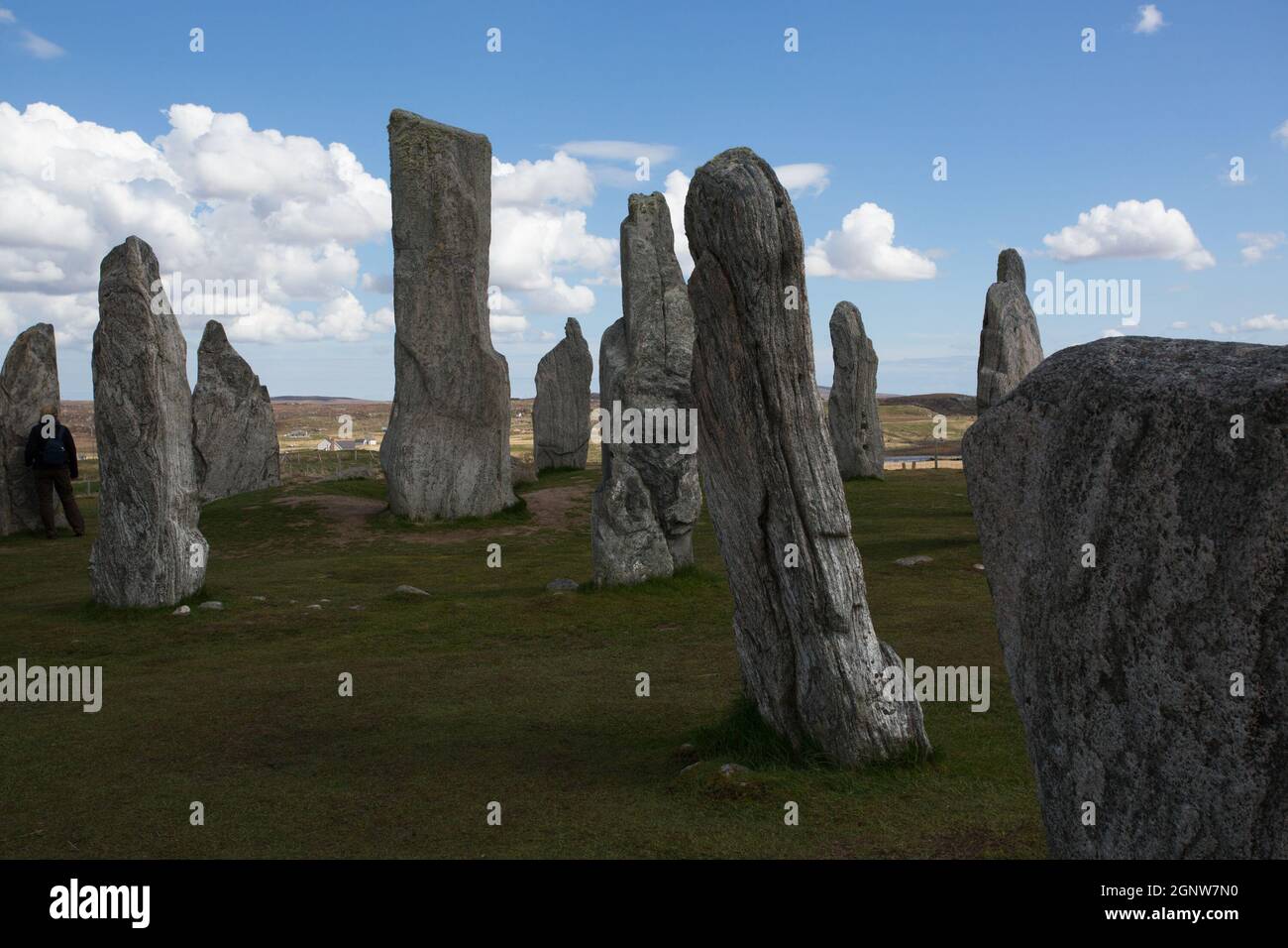 Lewis Scotland. Stone circle on the island of Lewis outer Hebrides ...