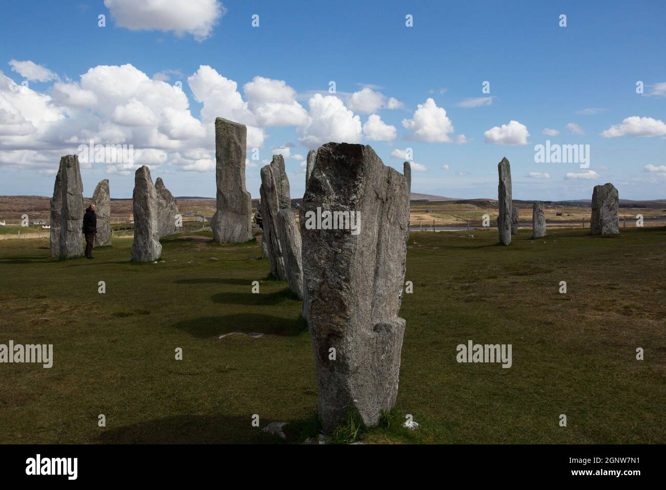 Lewis Scotland. Stone circle on the island of Lewis outer Hebrides ...