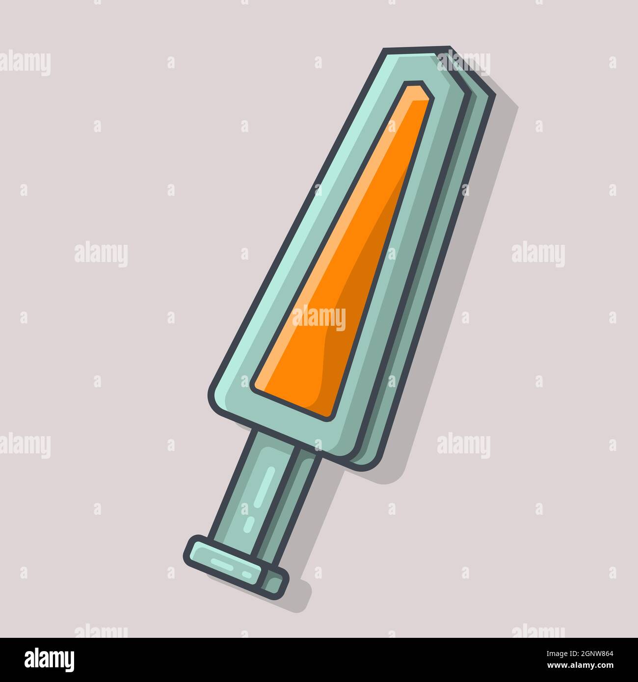 hand metal detector isolated cartoon vector illustration in flat style ...