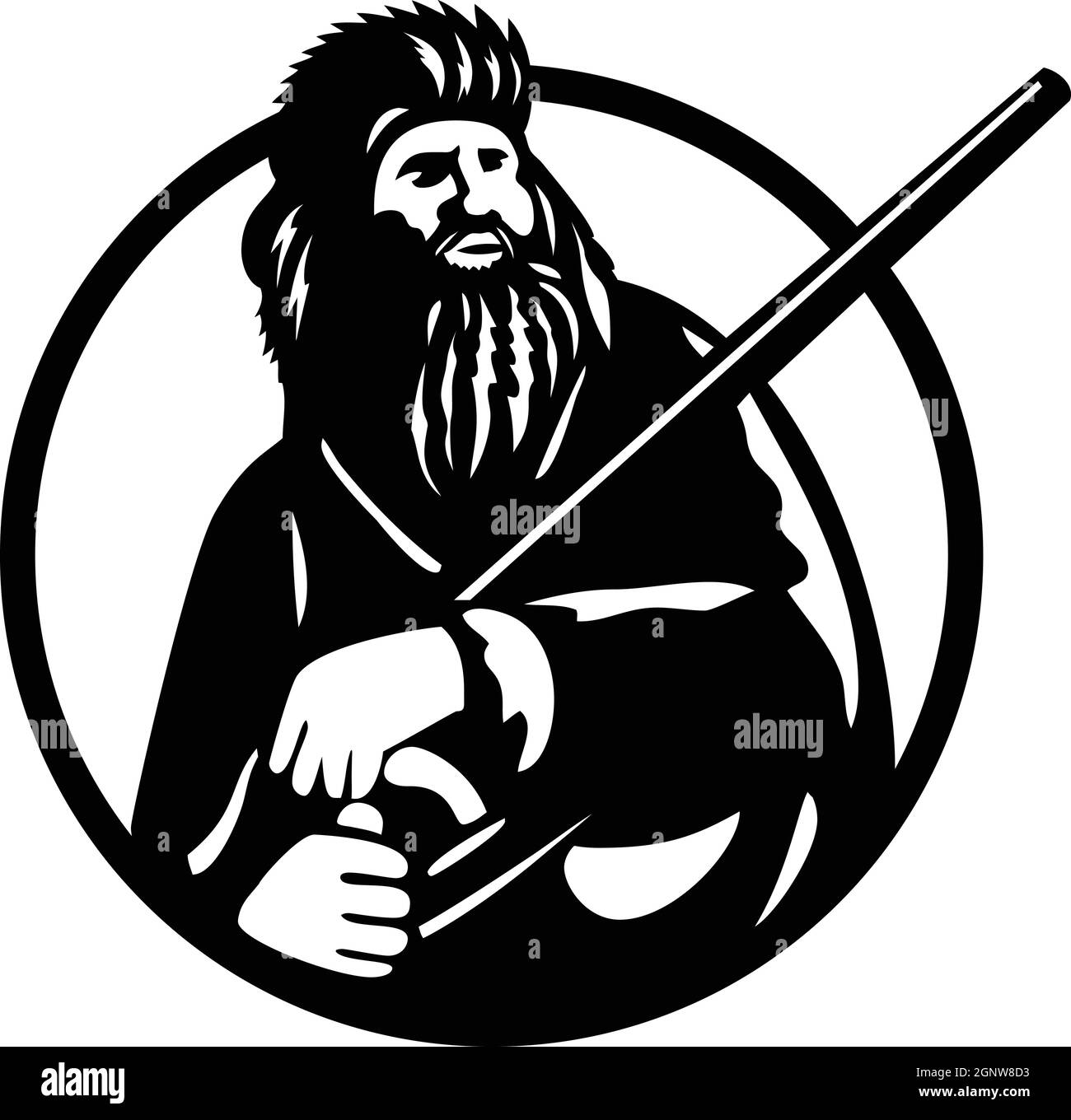 American frontiersman Stock Vector Images - Alamy