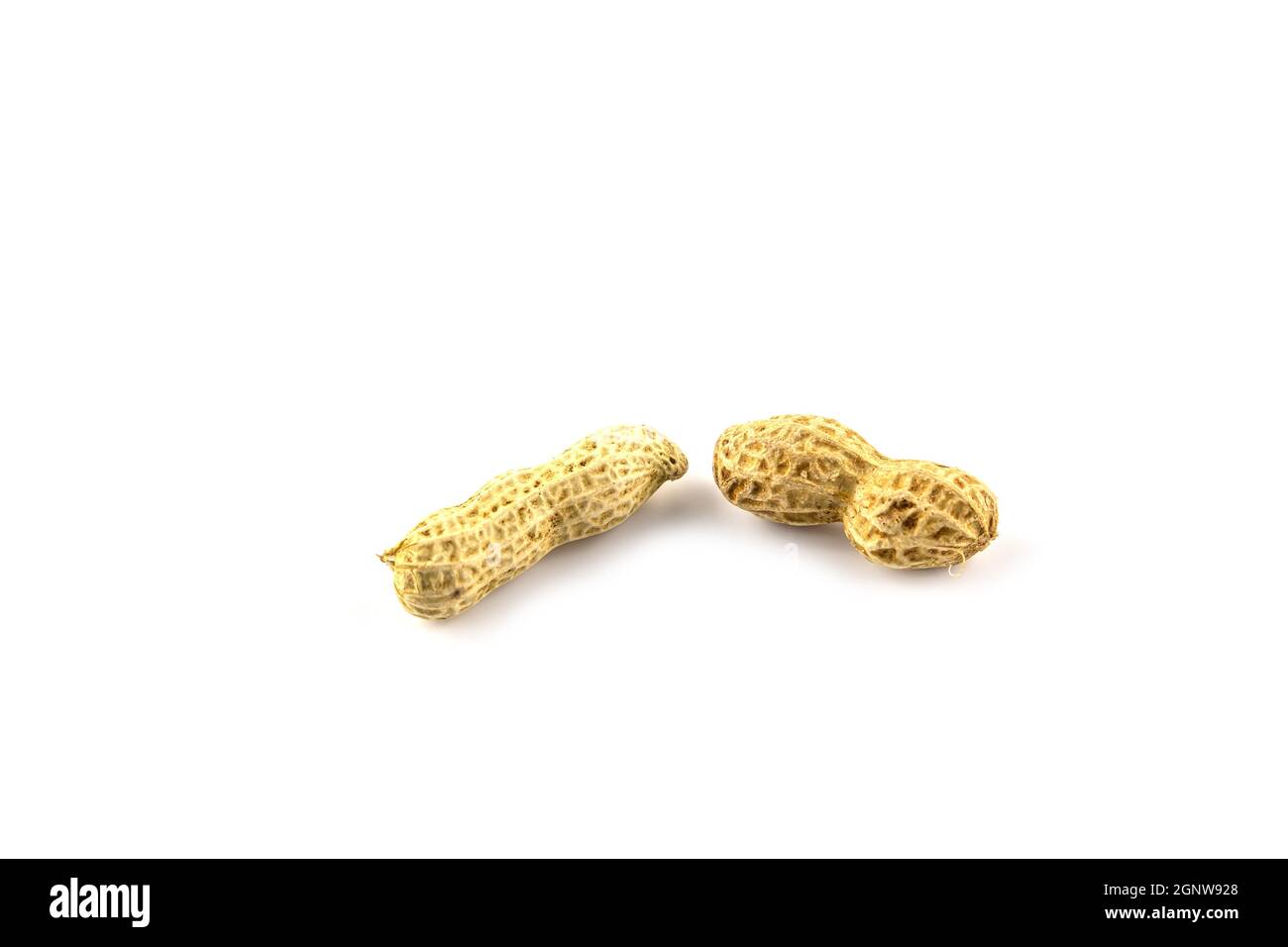 Boiled Peanuts on white background Stock Photo - Alamy