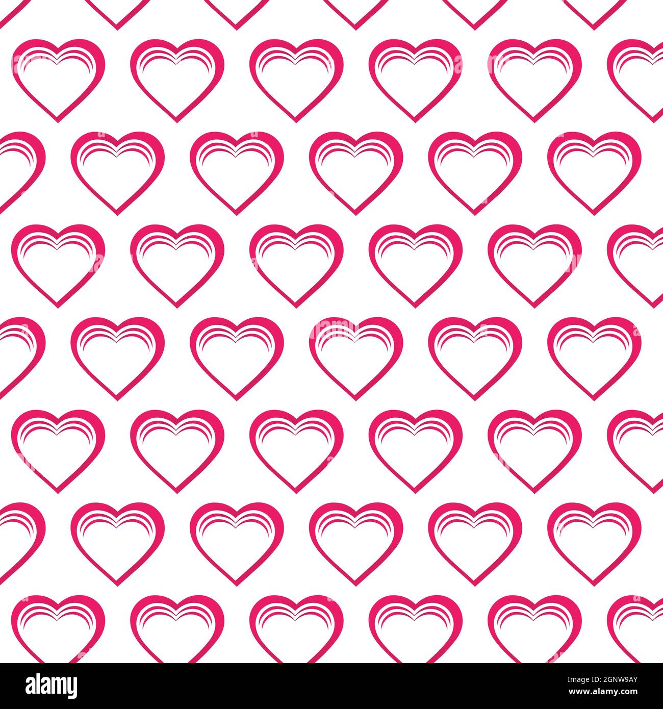 Valentine and Heart Seamless Pattern Background,Heart Pattern Vector ...