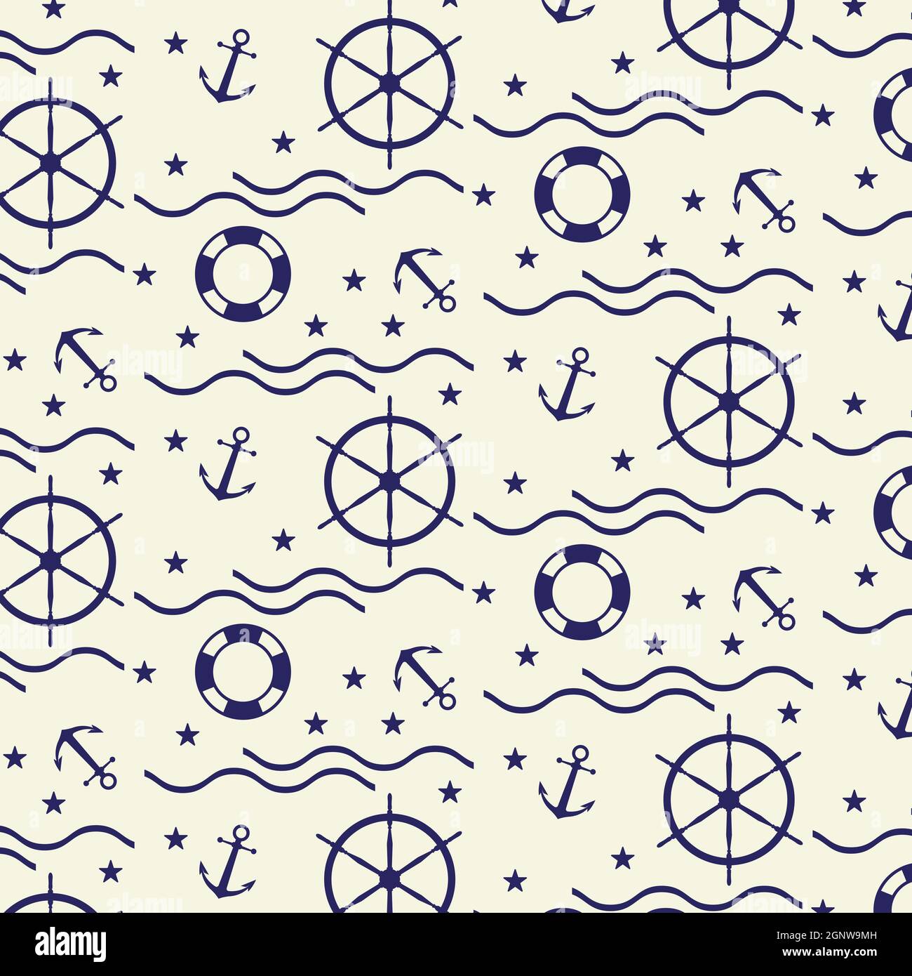 Nautical or marine seamless patterns background, Nautical Pattern ...