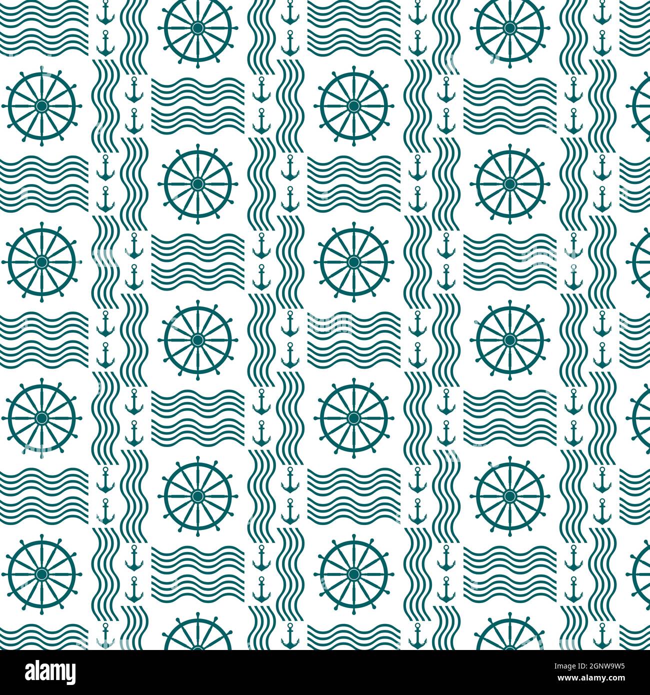 Nautical or marine seamless patterns background, Nautical Pattern Vector Art,icon & Graphics ...
