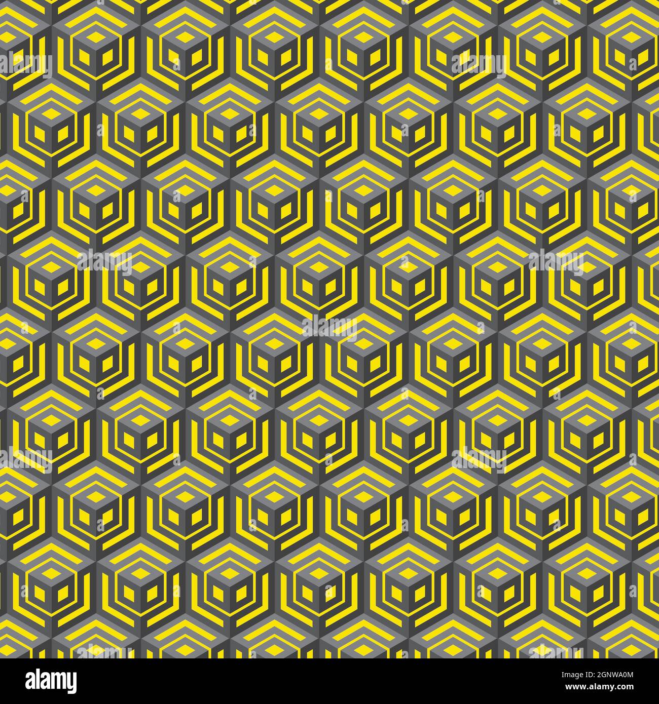 Geometric Hexagon seamless pattern vector background Stock Vector Image ...