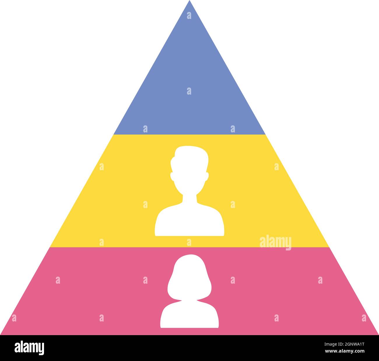 pyramid demographic chart with avatars icons Stock Vector Image & Art ...