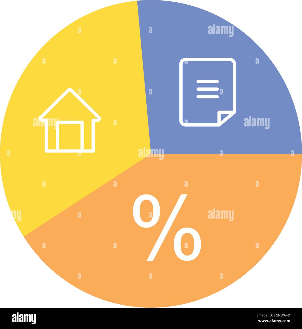 pie demographic chart on white background Stock Vector Image & Art - Alamy