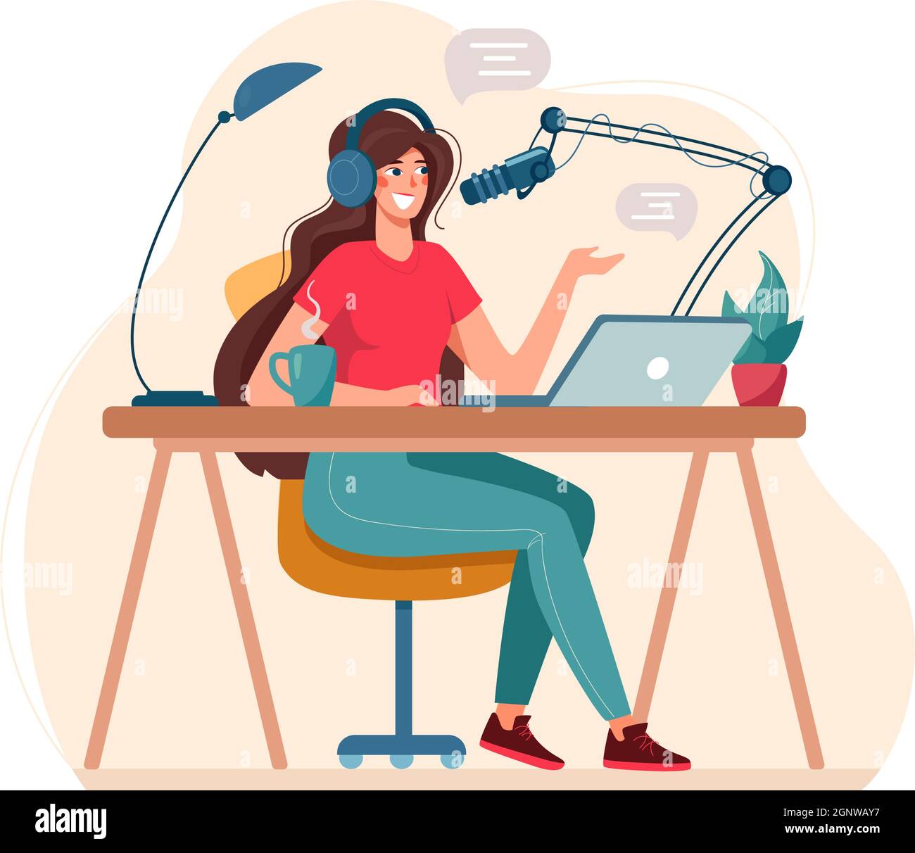 Interviews background Stock Vector Images - Alamy