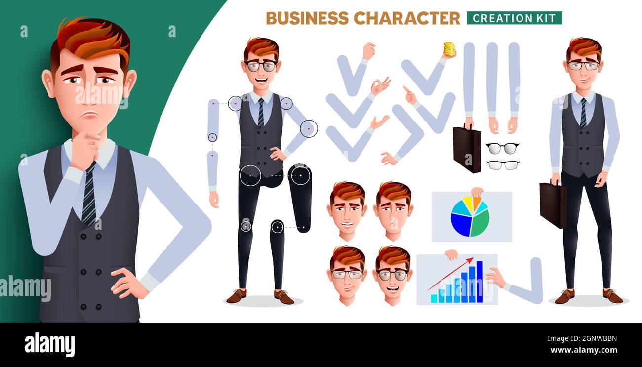 Cartoon man body parts hi-res stock photography and images - Alamy