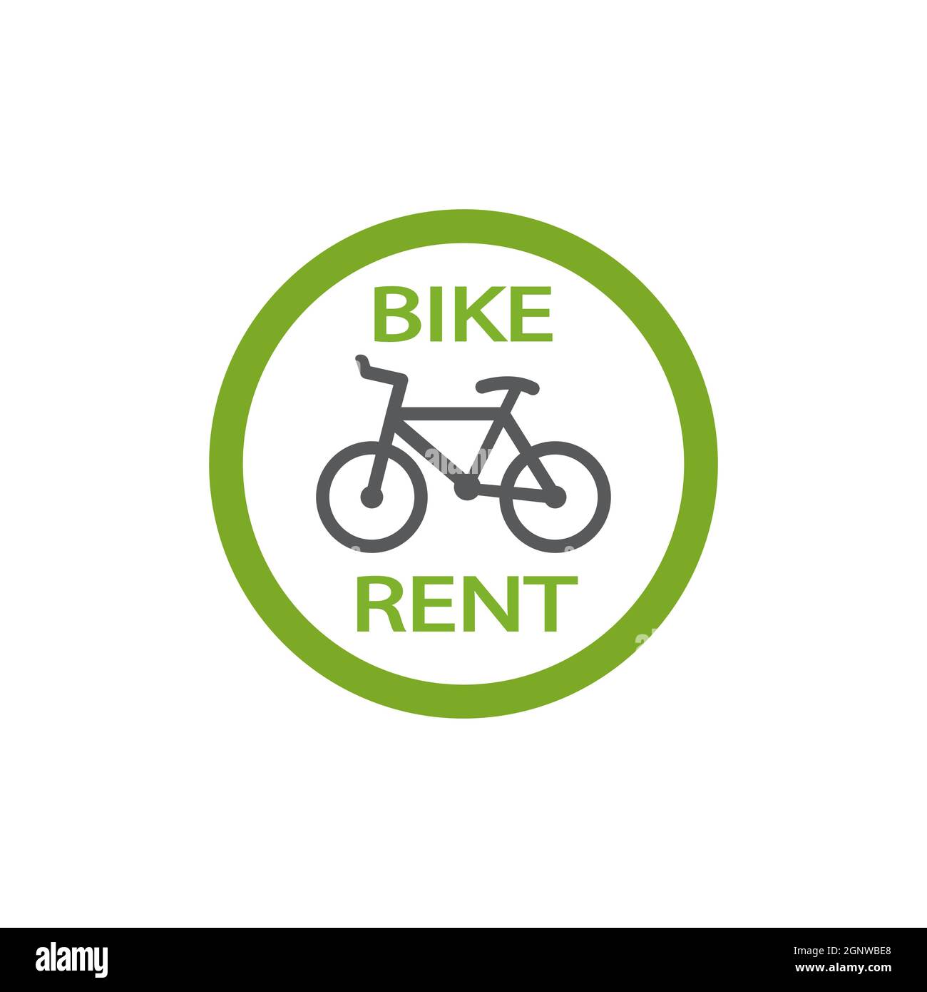 Bike rent icon isolated on white background Stock Vector Image & Art ...