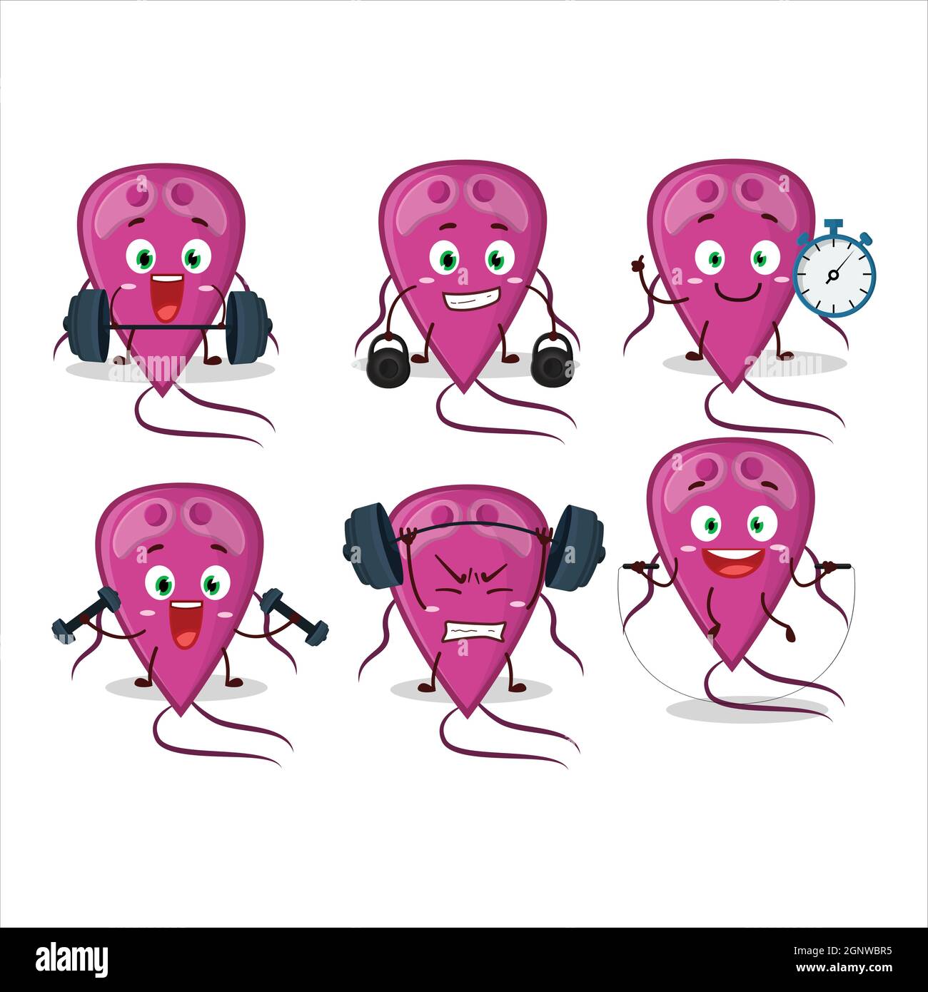 A healthy virus diagnosis cartoon style trying some tools on Fitness ...