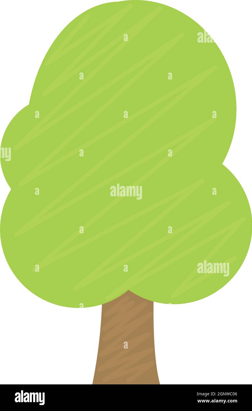 green tree icon on white background Stock Vector Image & Art - Alamy
