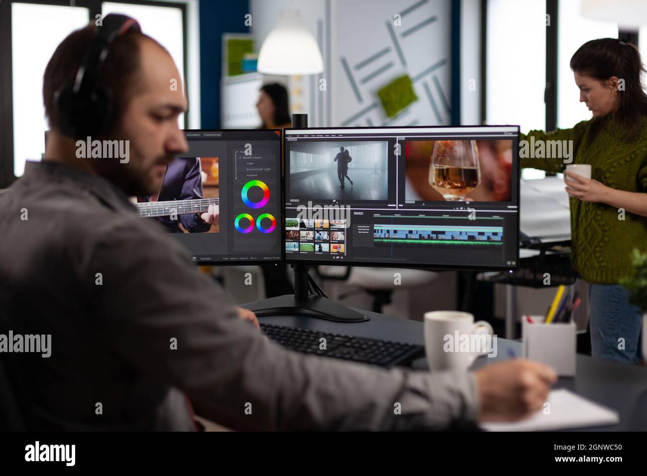 Video two graphic designer taking hi-res stock photography and images ...