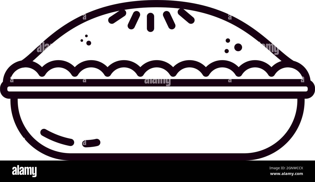 apple pie icon on white background Stock Vector Image & Art - Alamy