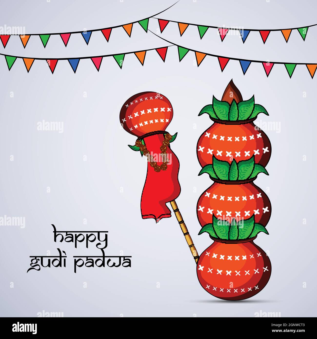Gudi padwa vector vectors hi-res stock photography and images - Alamy