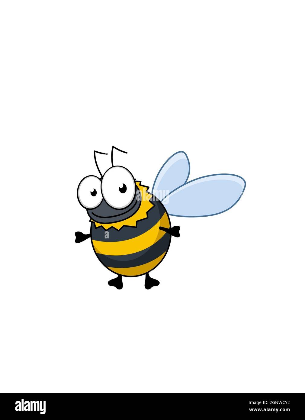 Cute cartoon insects bug fly bug honey bee bumblebee dragonfly ...